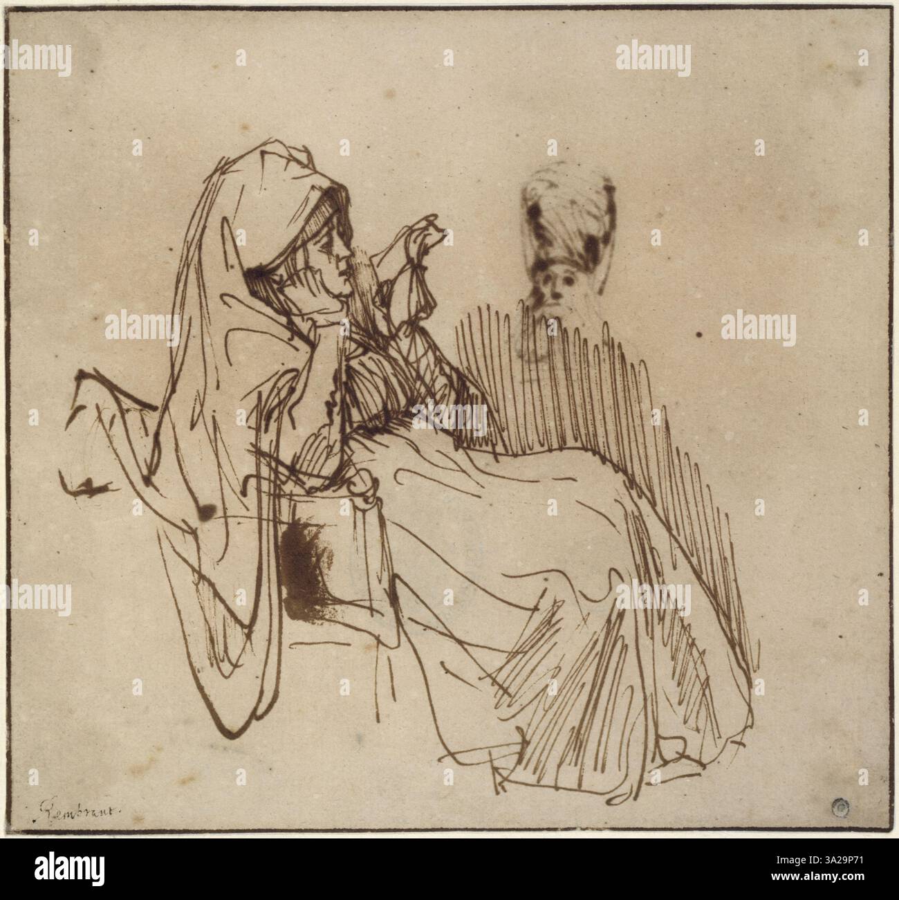 This artwork portrays a woman reading, focusing on the quiet ...