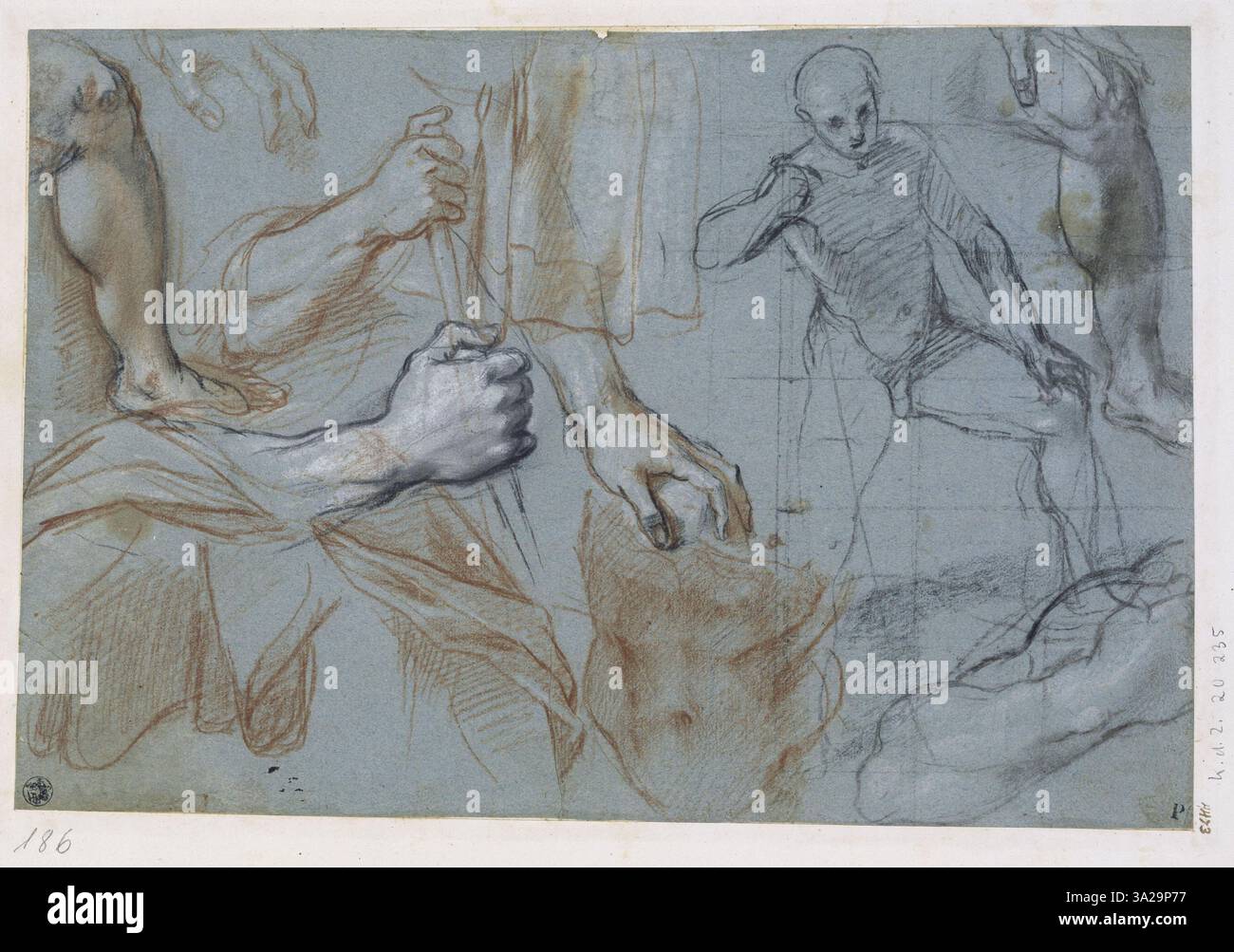 This study by Barocci represents the figure of a soldier in the ...