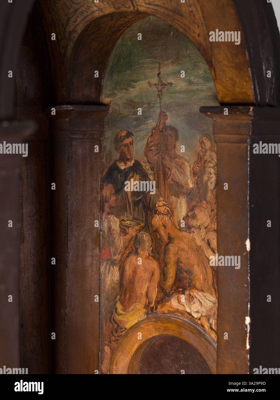 This model for the Saint-Roch Church baptismal font chapel highlights ...