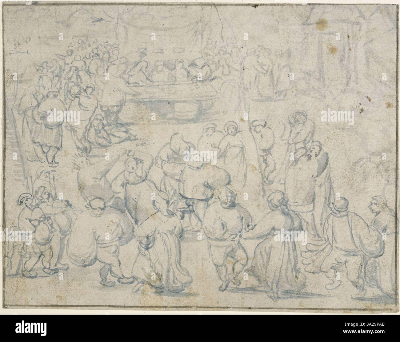 Pieter Bruegel's painting 'The Peasant Wedding' captures a lively rural ...