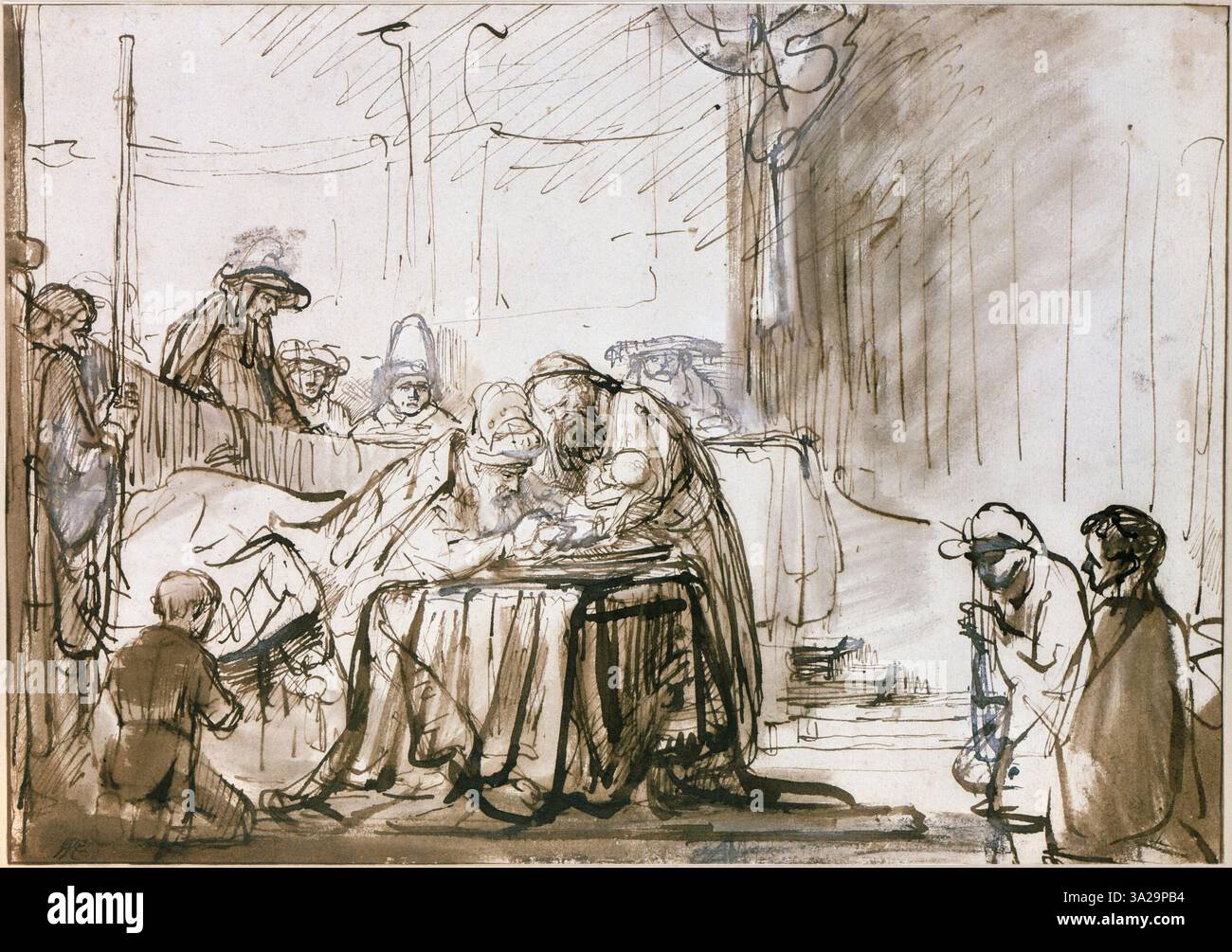Rembrandt's painting of the circumcision of Christ captures the solemn ...