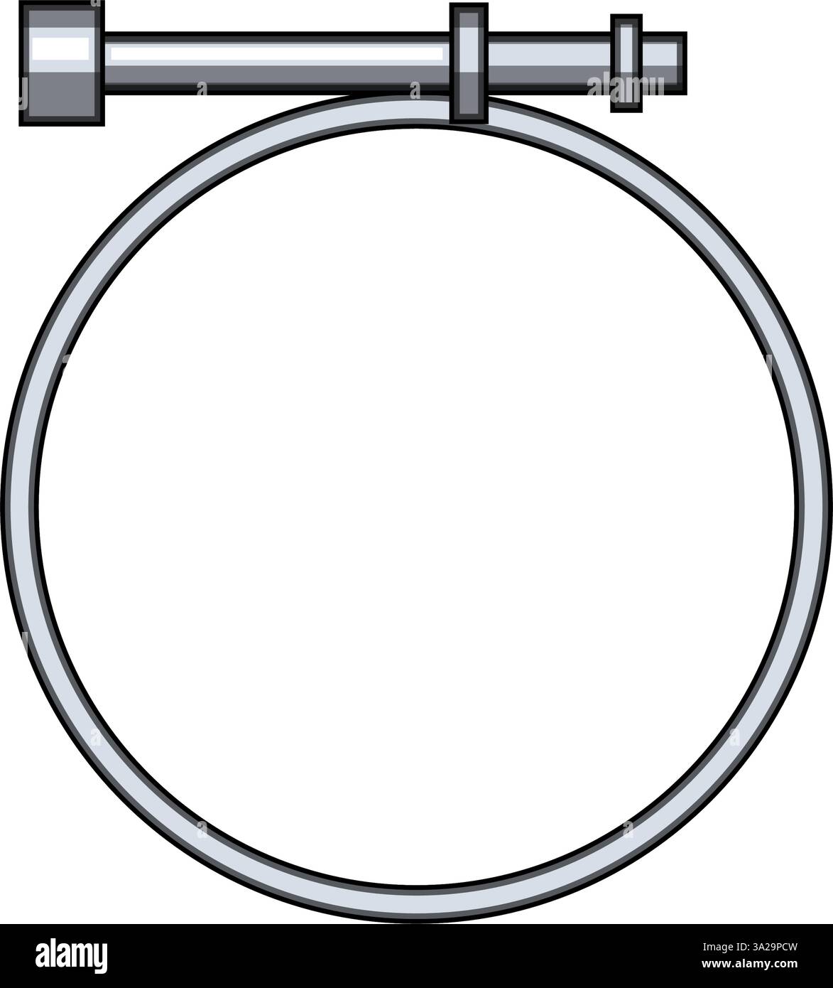 mount pipe clamp cartoon vector illustration Stock Vector Image & Art ...