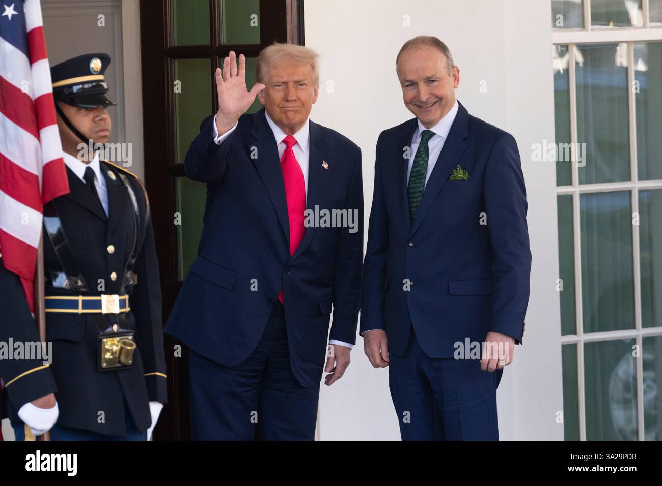 United States President Donald J Trump welcomes the Taoiseach of ...