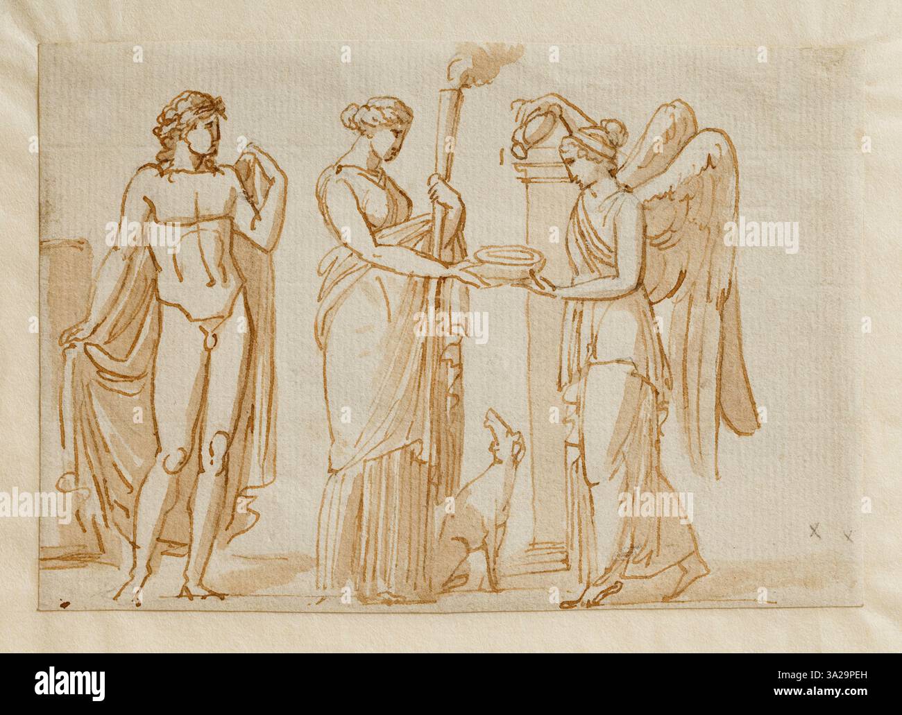 Thorvaldsen's C876r sculpture in marble emphasizes the idealized human ...