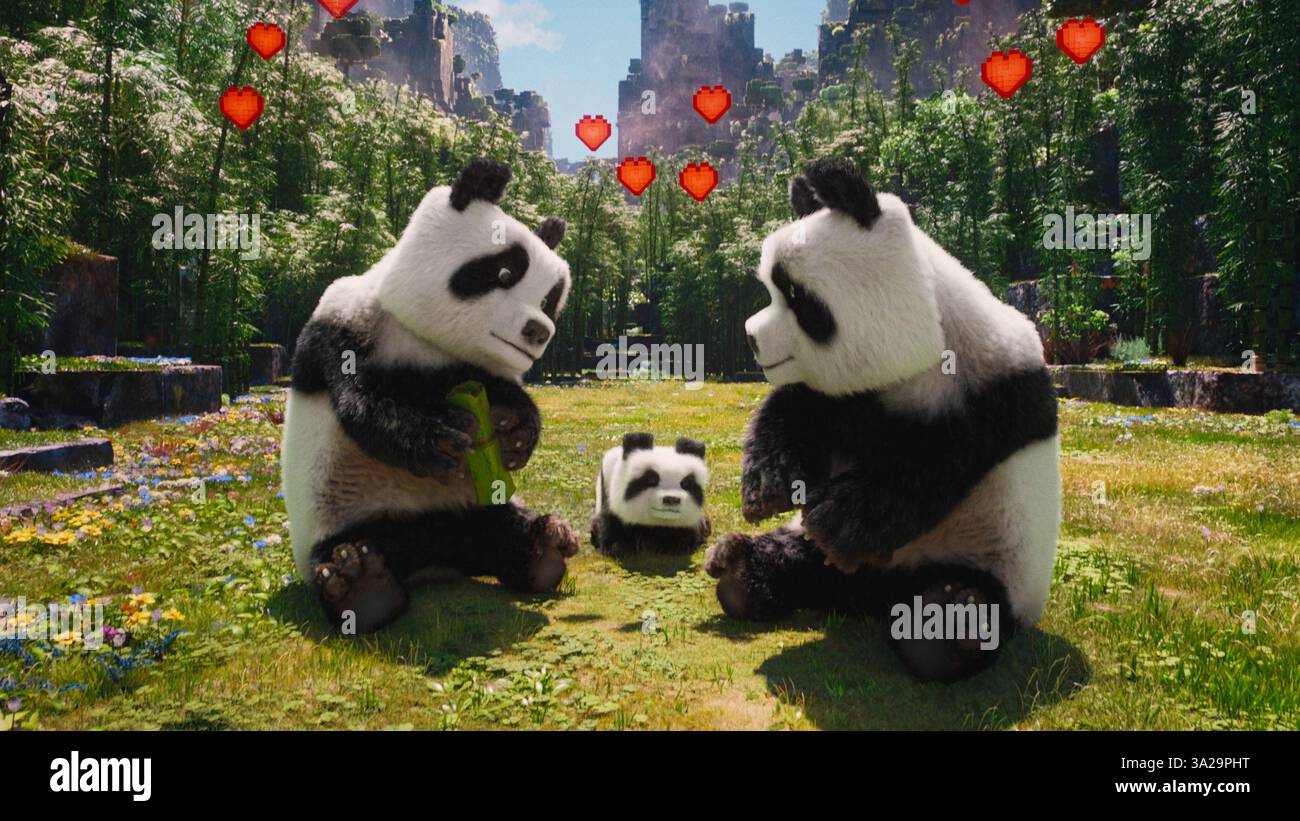 A Minecraft Movie (2025)PANDAS *Filmstill - Editorial Use Only* see ...