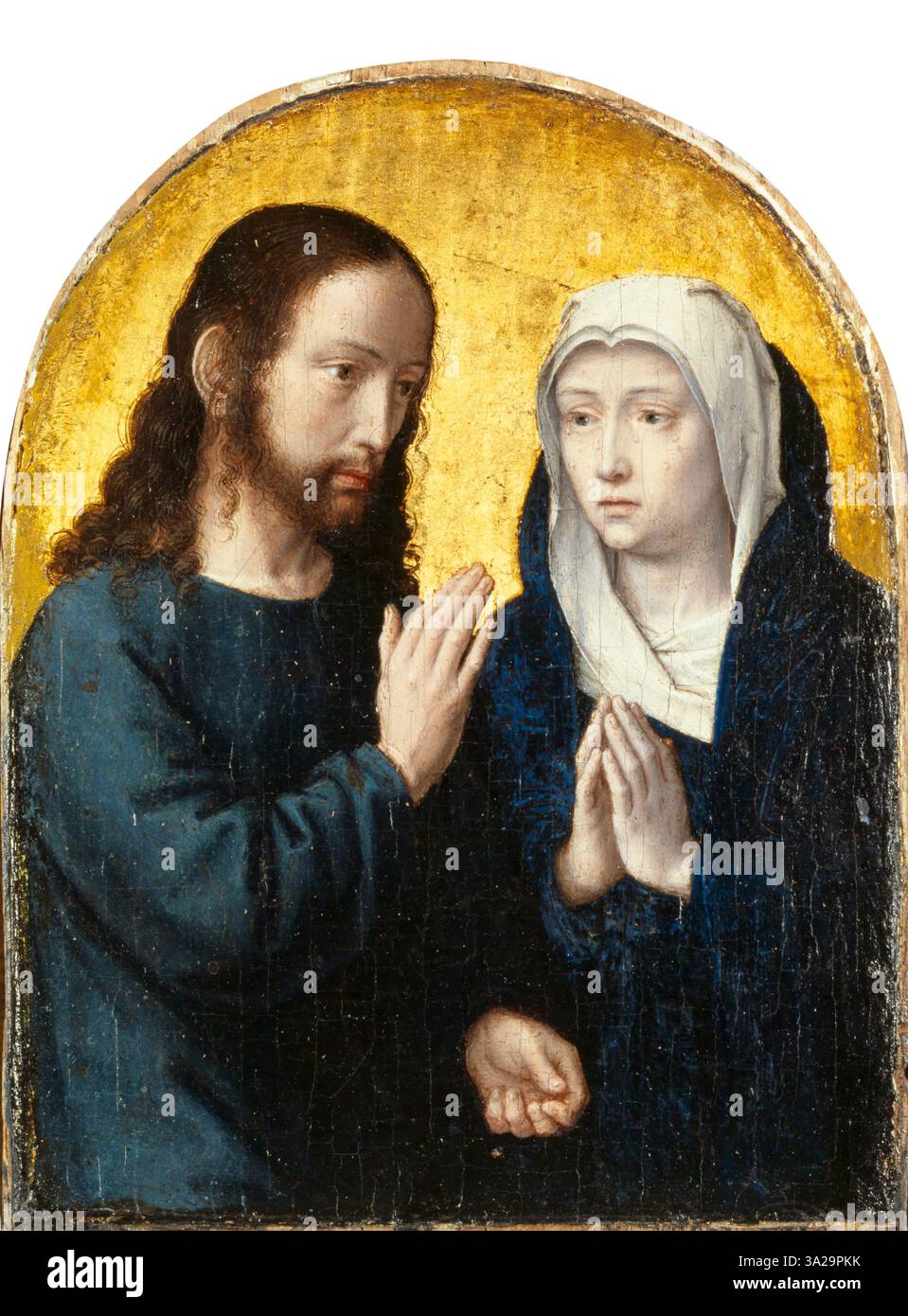 This painting depicts Christ bidding farewell to the Virgin Mary before his Passion. The ...