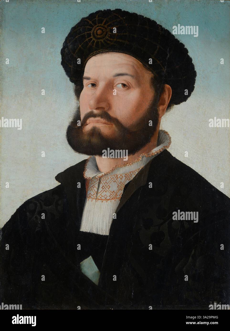This portrait by Jan van Scorel depicts a Venetian nobleman, typical of ...
