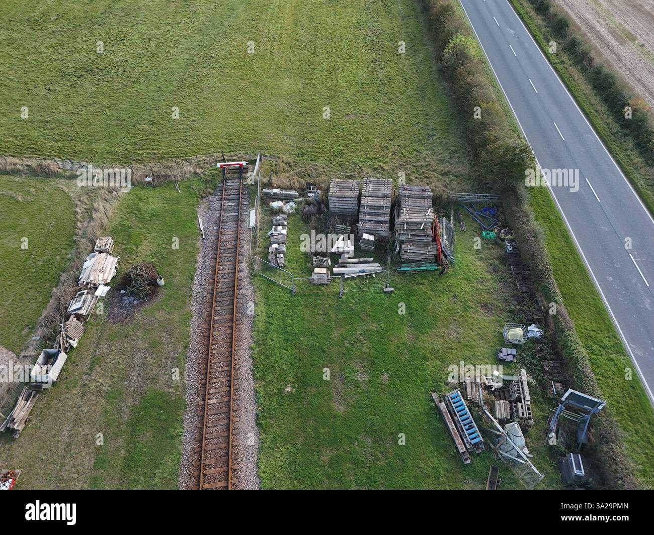 Yorkshire Wolds Railway, Fimber Halt vintage railway. Fimber, East ...