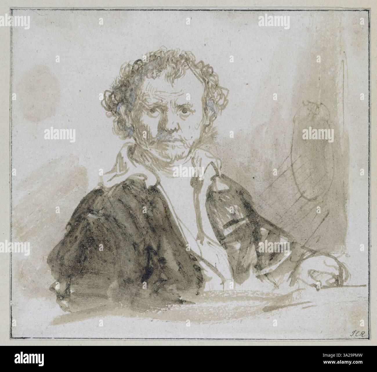 In this self-portrait, Rembrandt portrays himself with directness ...