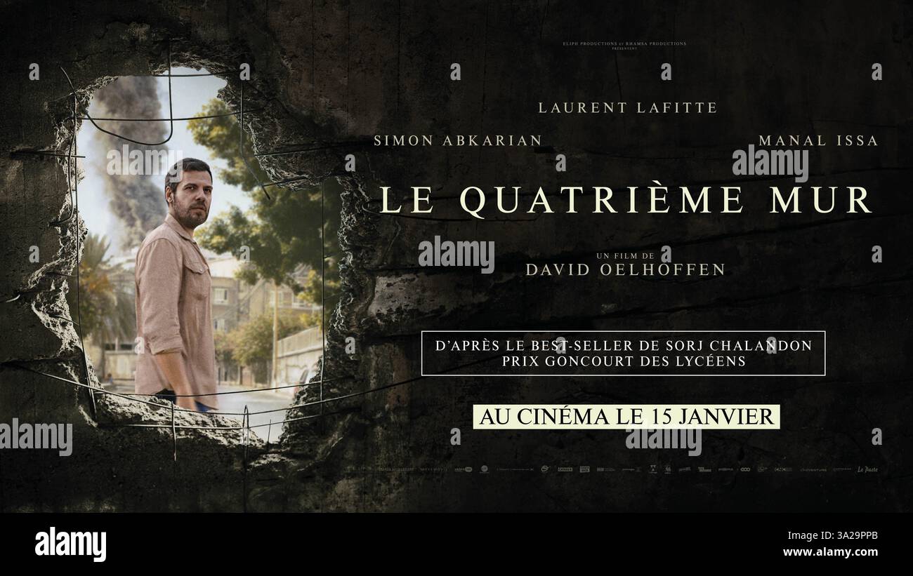 Le quatrieme mur (2024) POSTER ART *Filmstill - Editorial Use Only* see Special Instructions ...