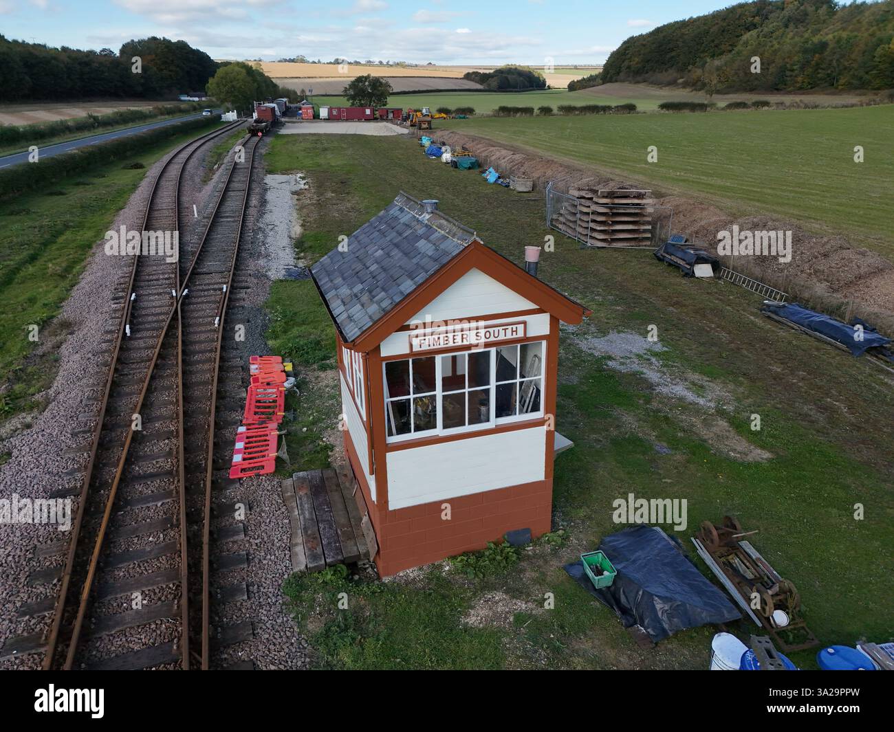 Yorkshire Wolds Railway, Fimber Halt vintage railway. Fimber, East ...