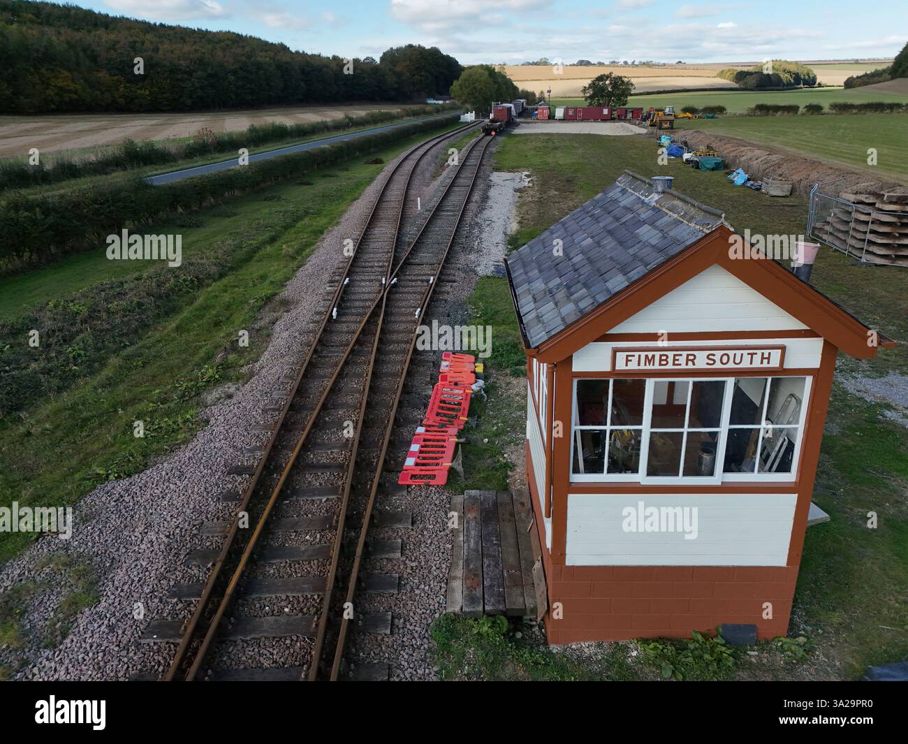 Yorkshire Wolds Railway, Fimber Halt vintage railway. Fimber, East ...