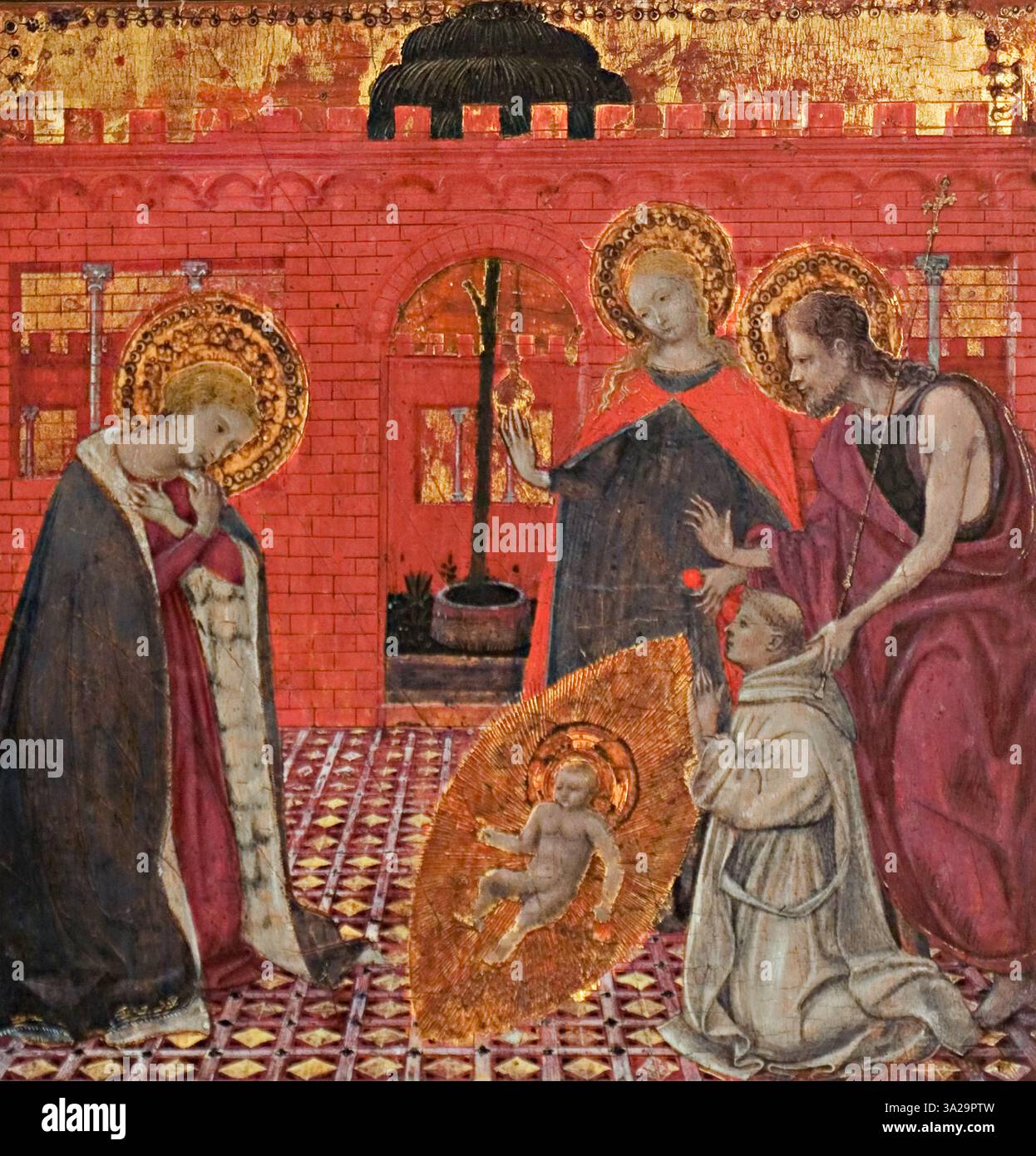 Neroccio de' Landi’s depiction of the Madonna and Child, accompanied by saints, is a prime ...