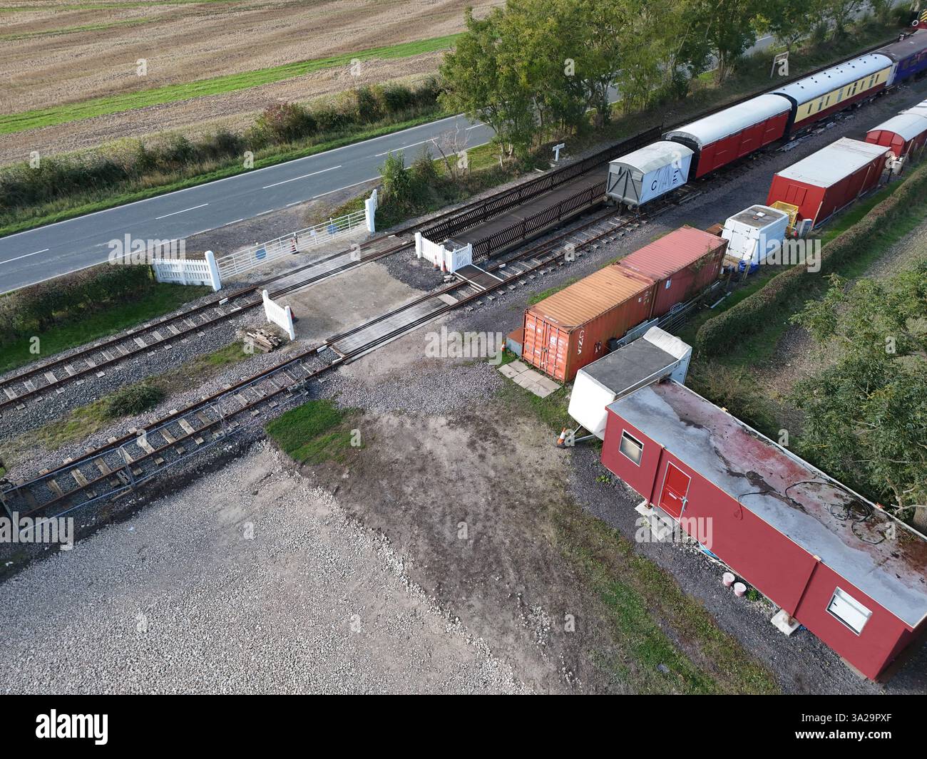 Yorkshire Wolds Railway, Fimber Halt vintage railway. Fimber, East ...