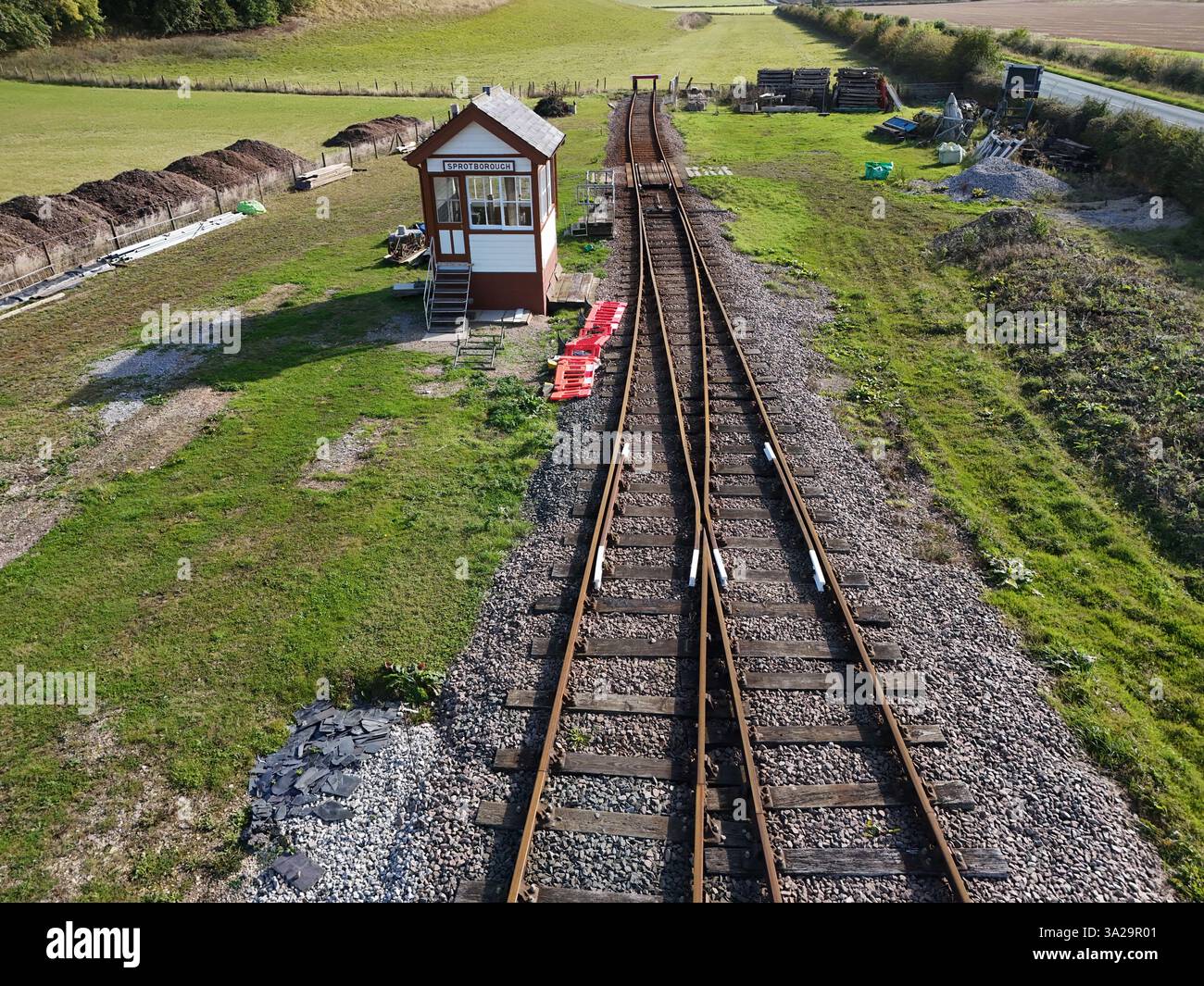 Yorkshire Wolds Railway, Fimber Halt vintage railway. Fimber, East ...