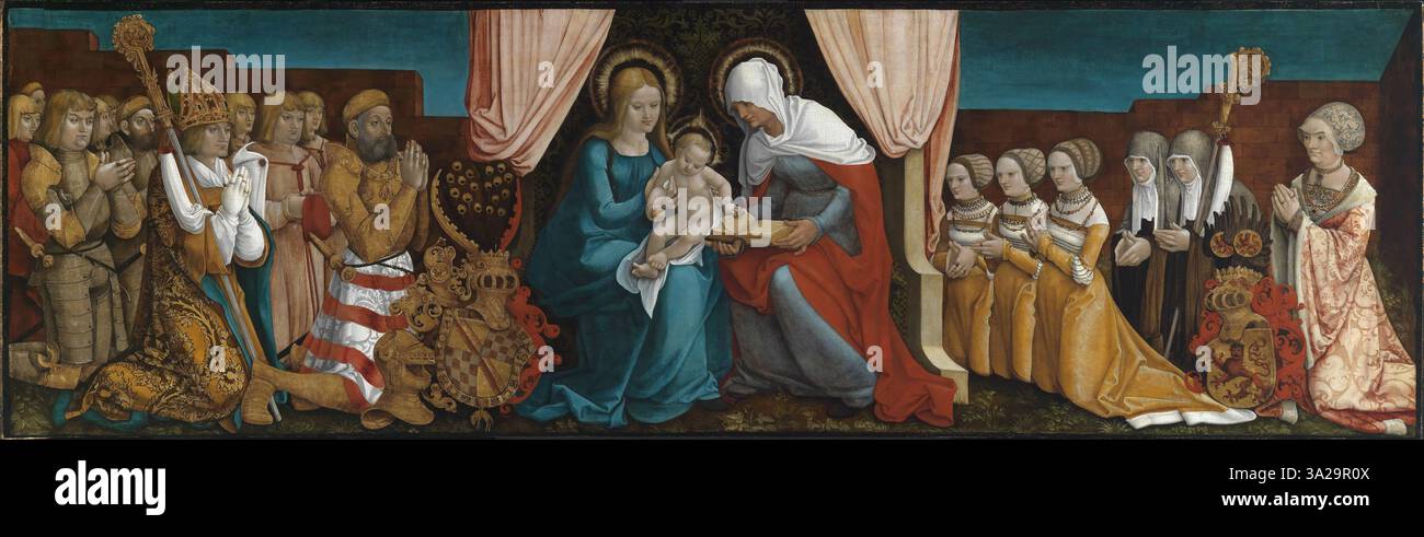 This altarpiece by Baldung Grien shows Markgraf Christoph I of Baden ...