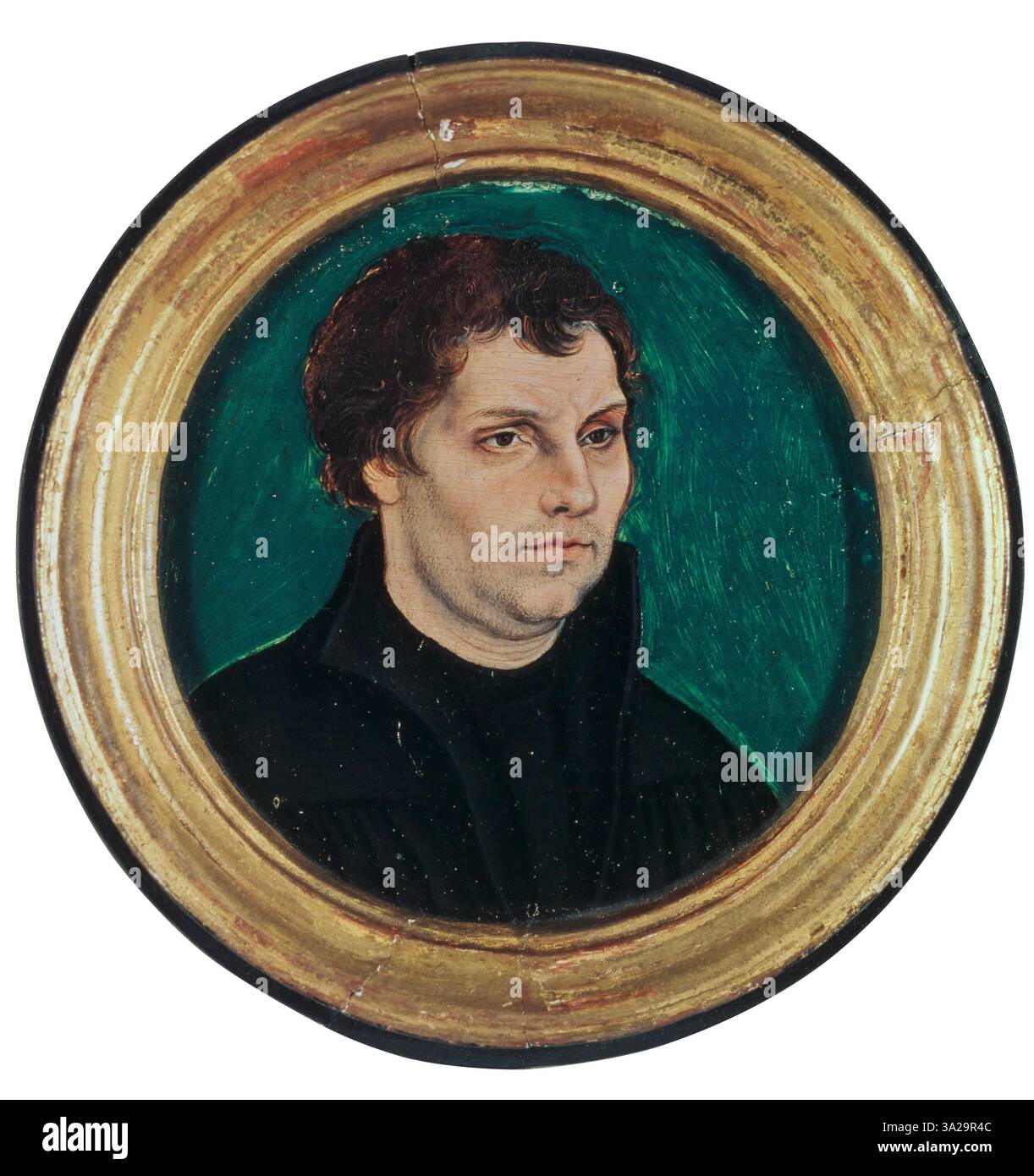 This famous portrait by Lucas Cranach the Elder portrays Martin Luther ...