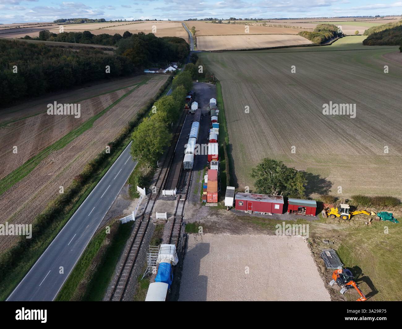 Yorkshire Wolds Railway, Fimber Halt vintage railway. Fimber, East ...