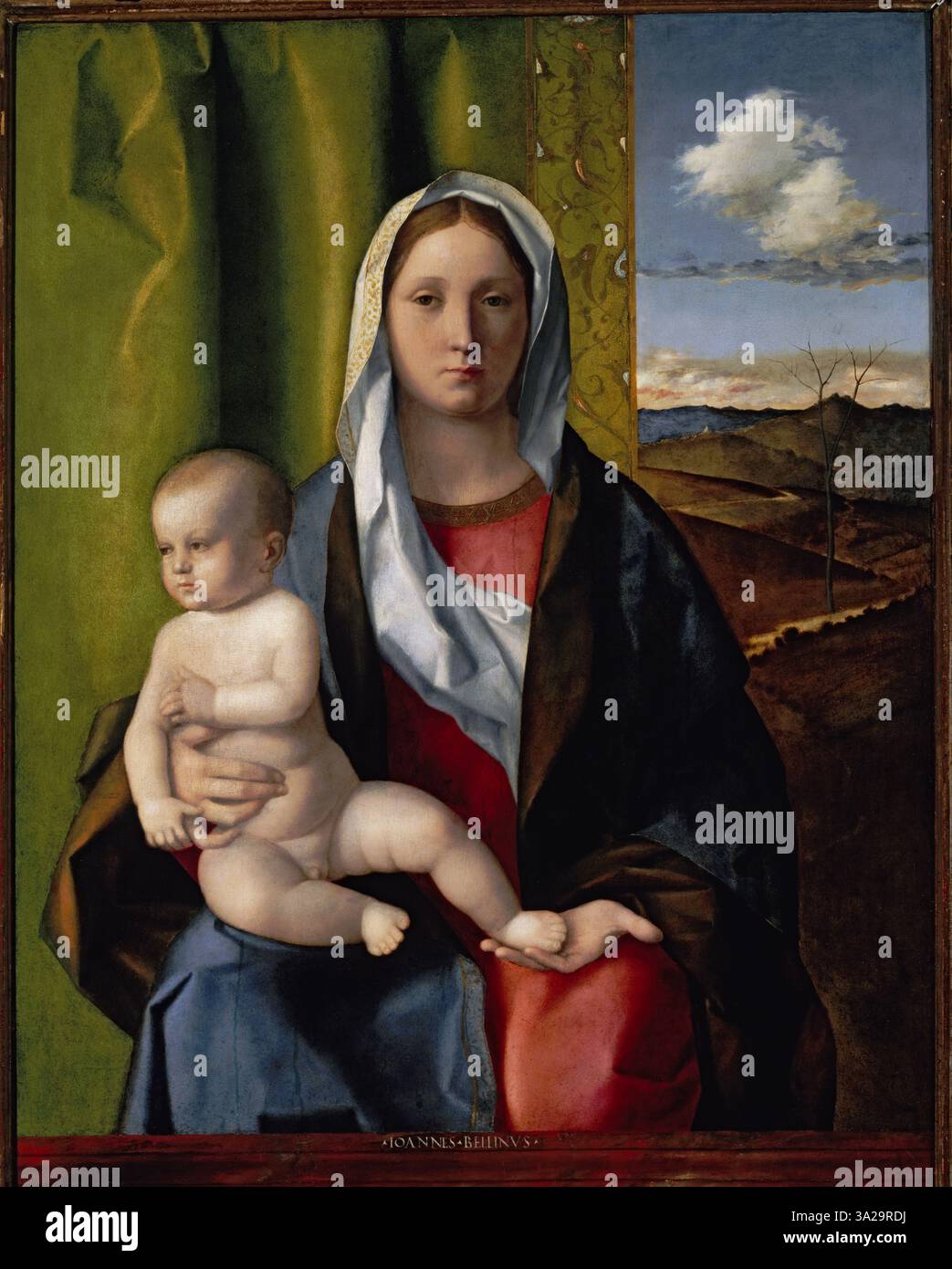 This Madonna and Child by Giovanni Bellini, circa 1510, features serene ...