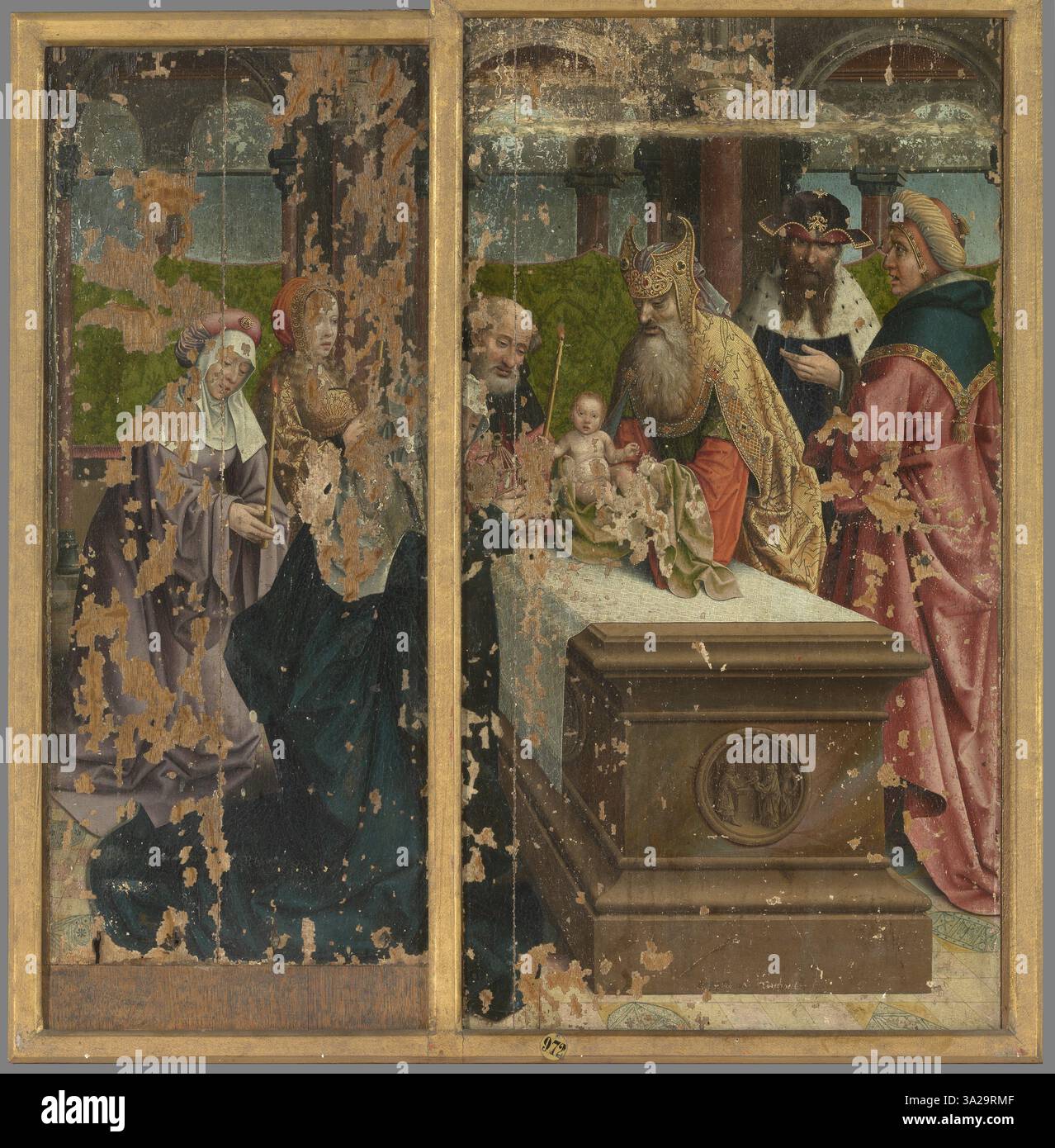 *Presentation in the Temple* by Bernard van Orley depicts the Virgin Mary presenting the infant ...