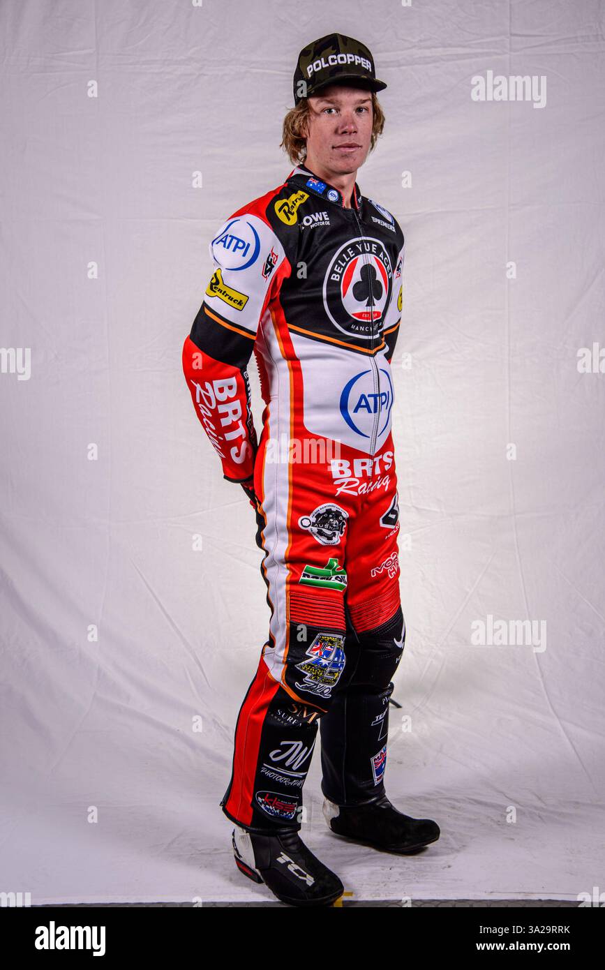 Tate Zischke - Belle Vue Aces during the Belle Vue Aces Media Day at ...