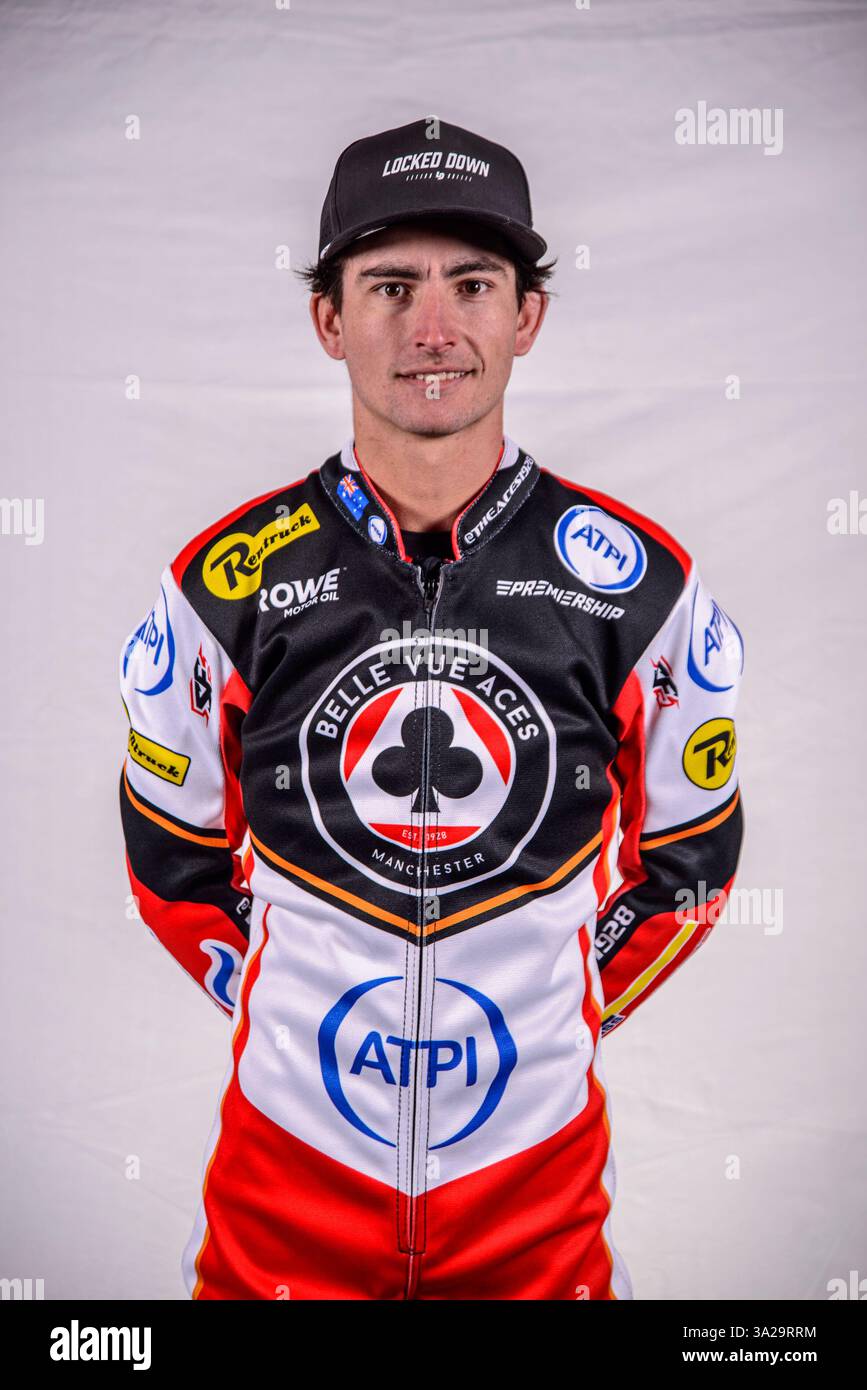 Zack Cook - Belle Vue Aces during the Belle Vue Aces Media Day at the ...