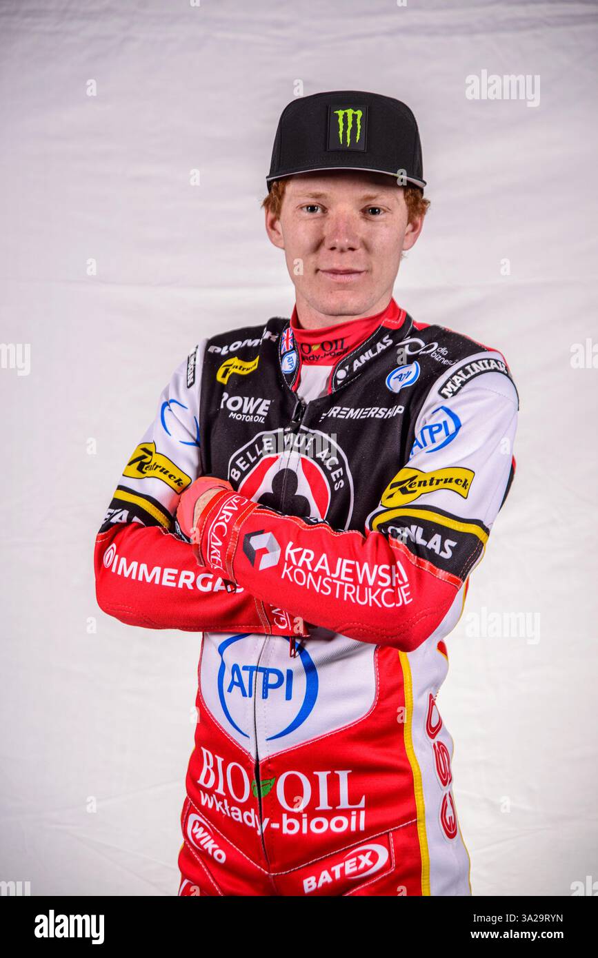 Dan Bewley - Belle Vue Aces during the Belle Vue Aces Media Day at the ...