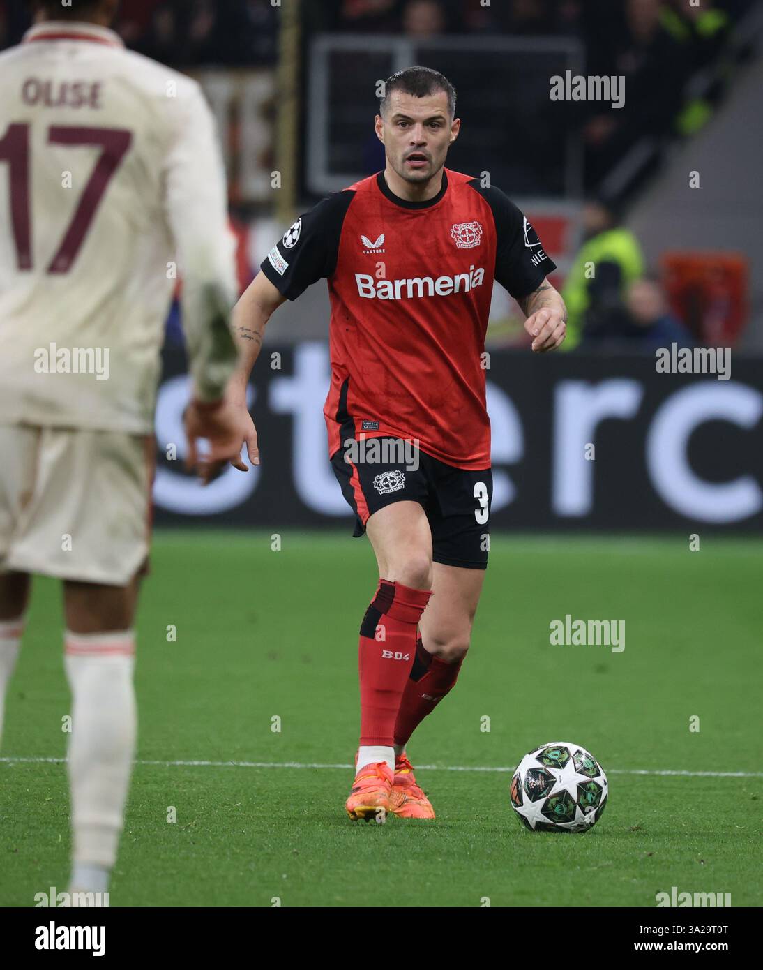 Granit Xhaka (Bayer), Champions League, Round of 16 second leg, Bayer ...
