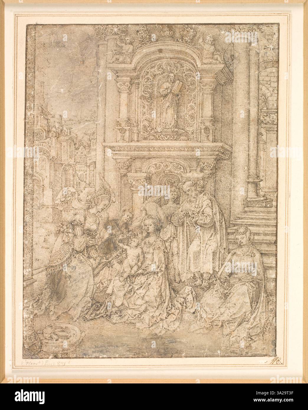 Jan Gossaert’s 'The Mystical Marriage of St. Catherine' depicts the ...