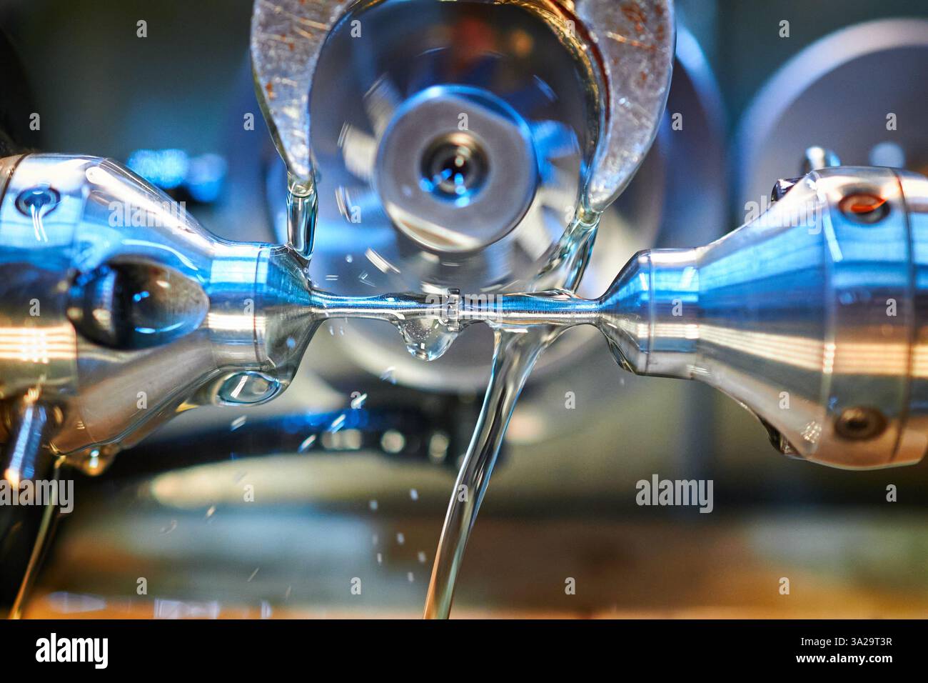 Precision manufacturing showcases intricate clockwork gears in a ...