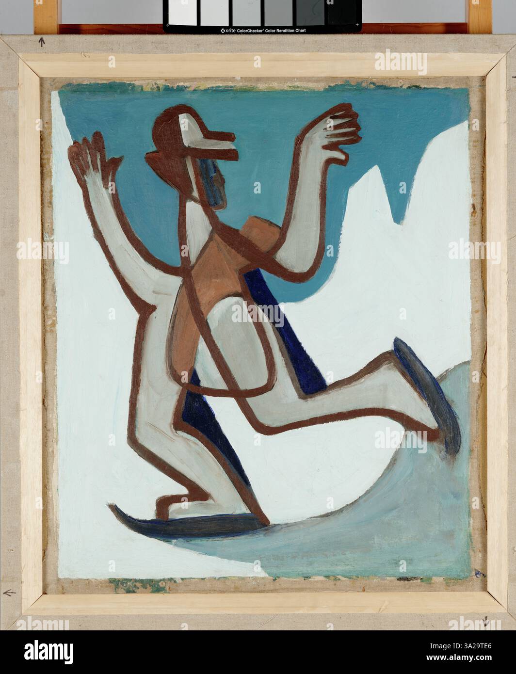 This painting shows four wooden sculptures, emphasizing Kirchner’s ...