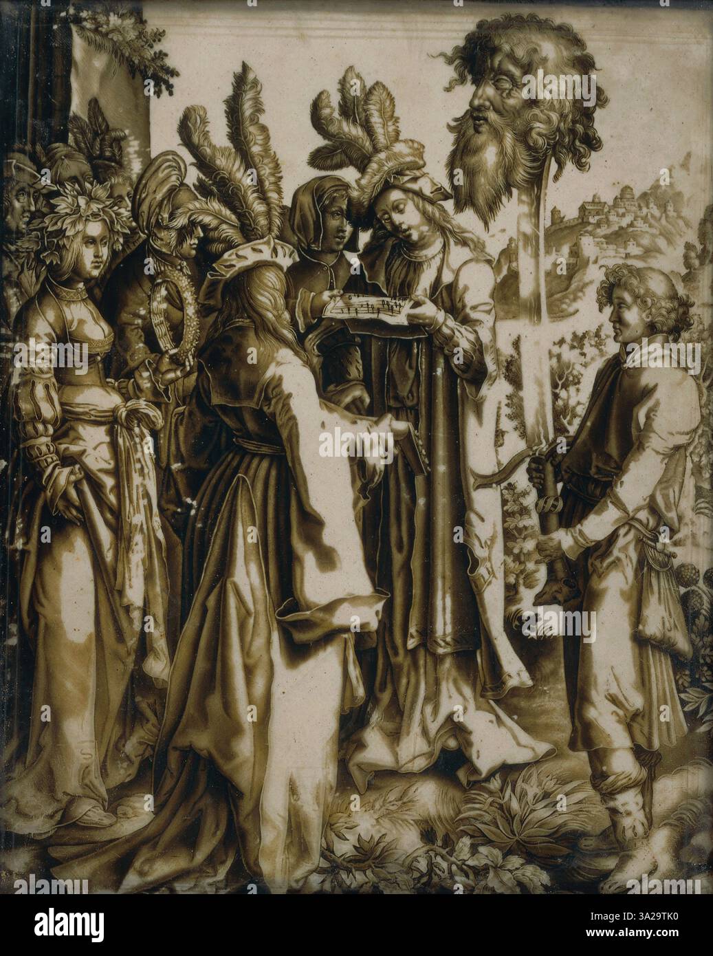 'Triumph of David' by Lucas van Leyden depicts the biblical story of ...