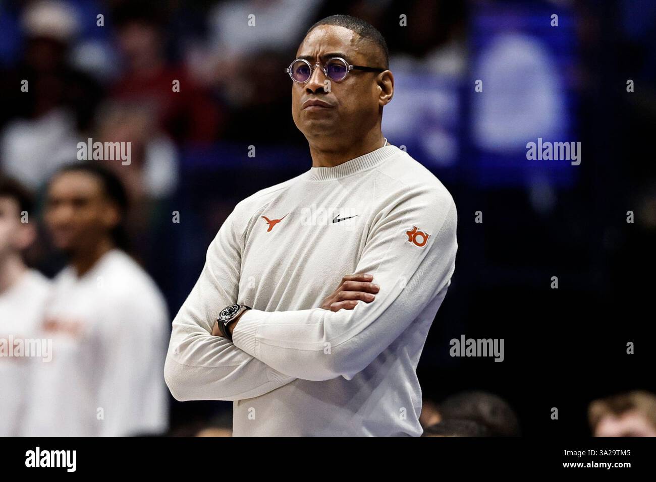 Texas head coach Rodney Terry watches play against Vanderbilt during ...