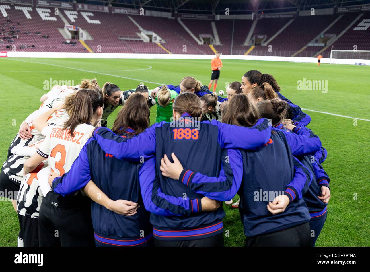 Lancy, Switzerland. 12th Mar, 2025. 12/03/2025, Lancy, Stade de Geneve ...