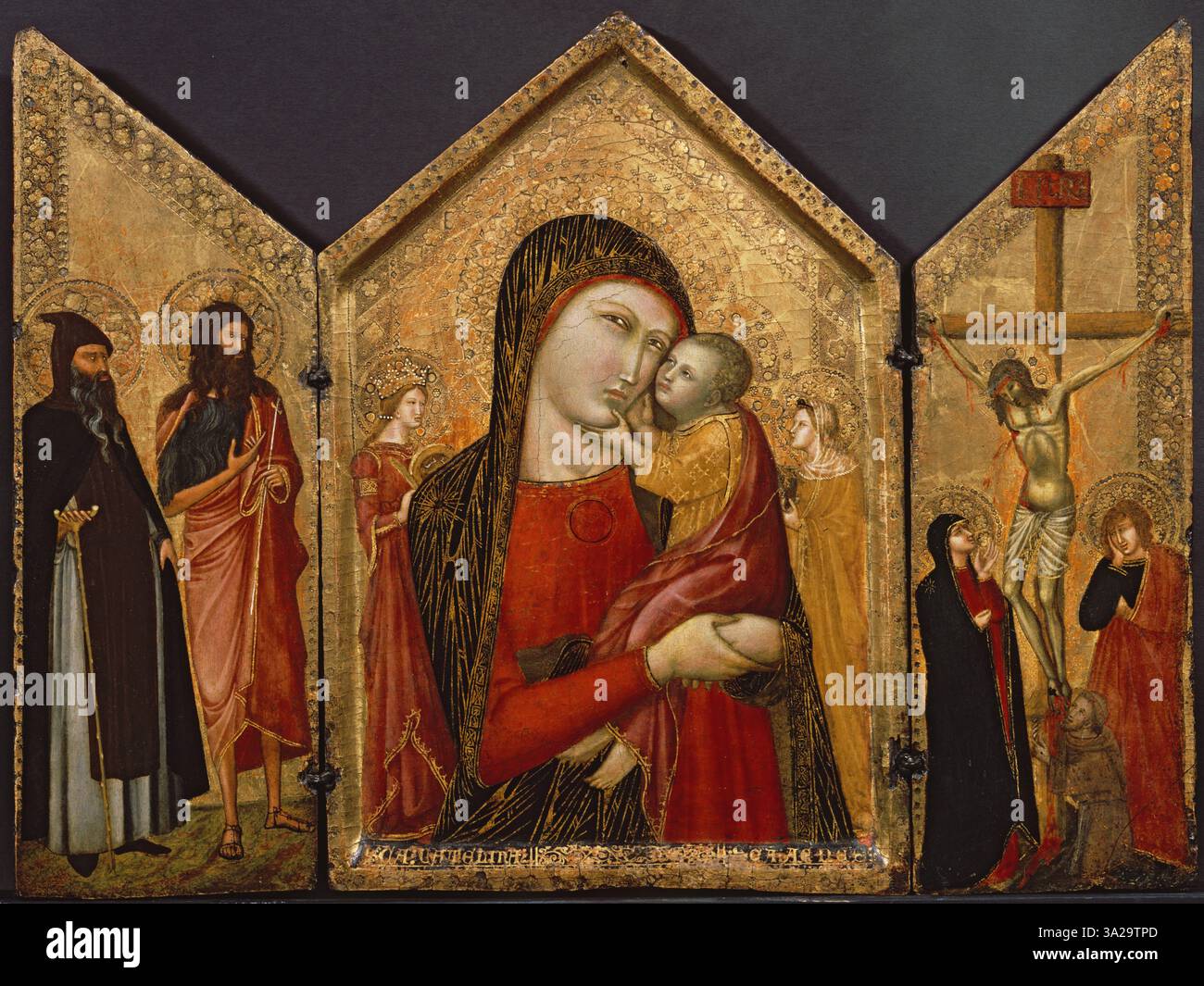 This work, by a follower of Pietro Lorenzetti, combines the Madonna and Child with the ...