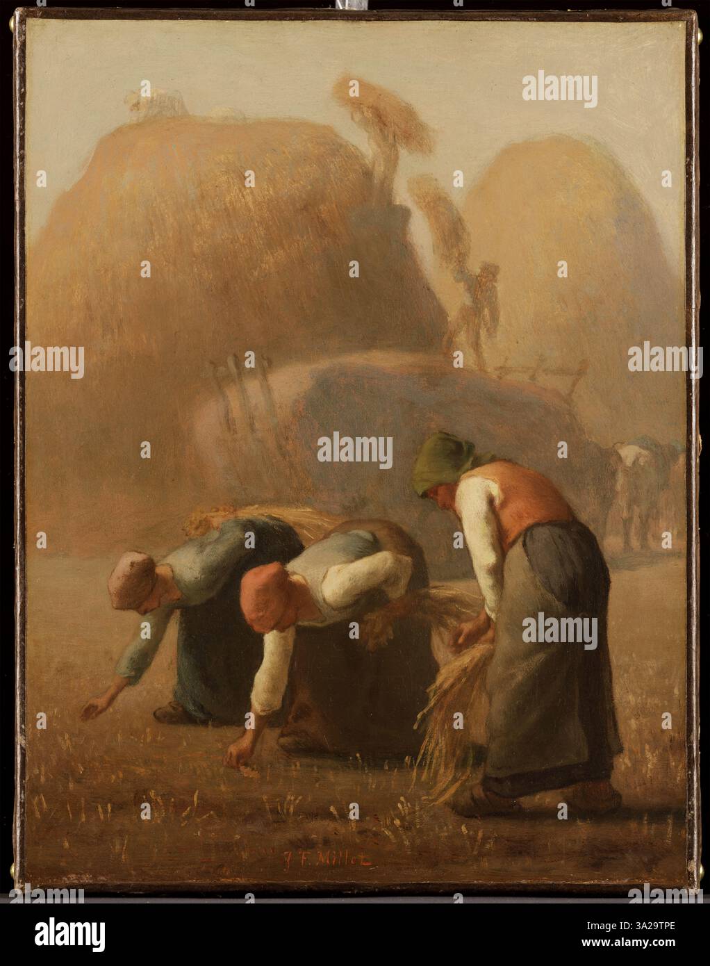 This 1853 untitled work exemplifies Millet’s focus on rural labor and ...