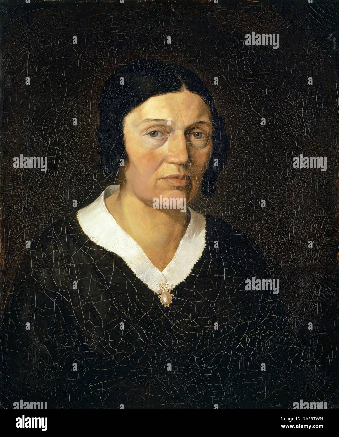 This early portrait from 1846 shows Ursula Böcklin-Lippe, the artist's ...