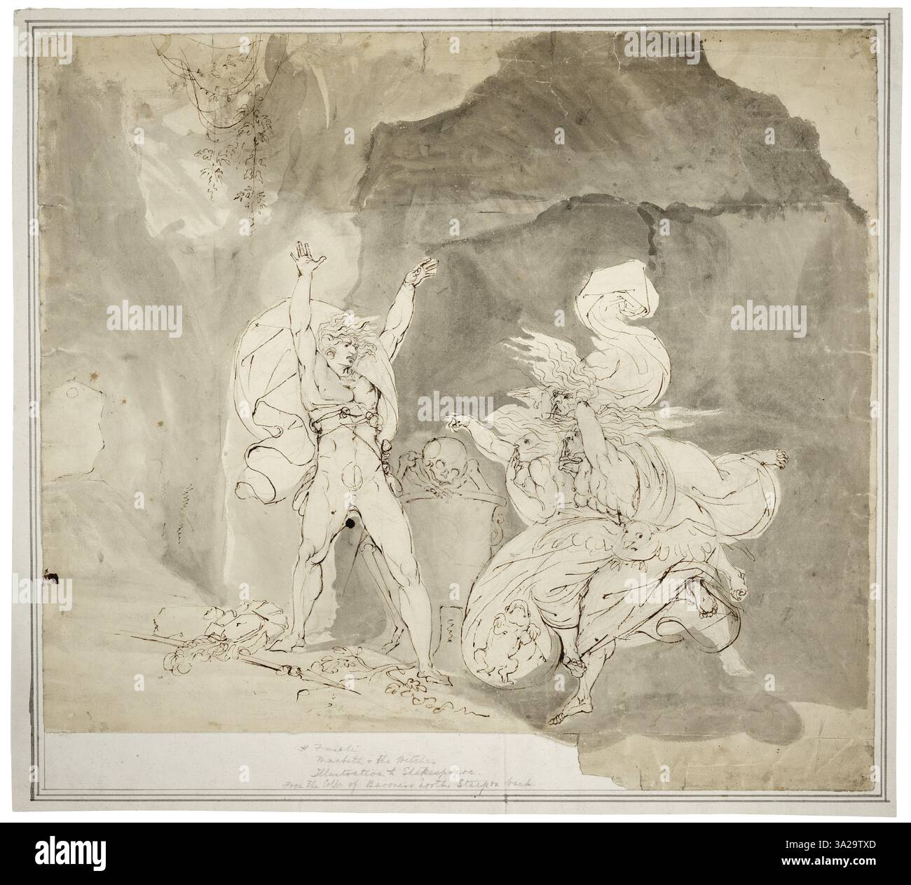 This work by Fuseli depicts Macbeth encountering the witches, an iconic ...