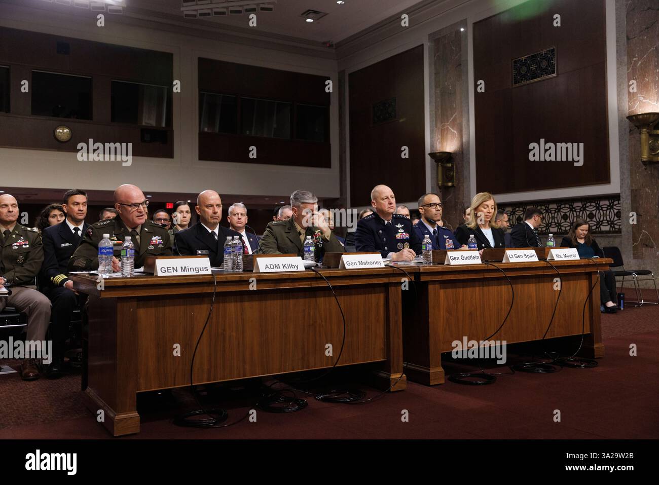 (Left to right) General James J. Mingus, Vice Chief of Staff of the ...