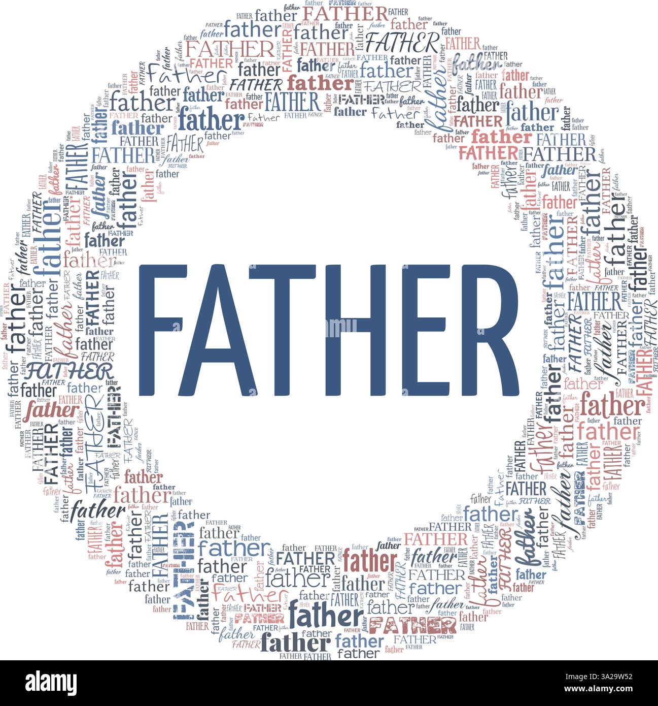 Father vector illustration word cloud isolated on a white background ...