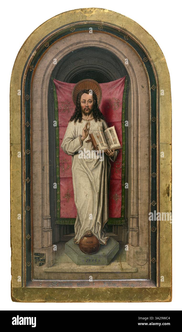 'Christ Salvator Mundi' by the Master of 1499 depicts Christ as the ...