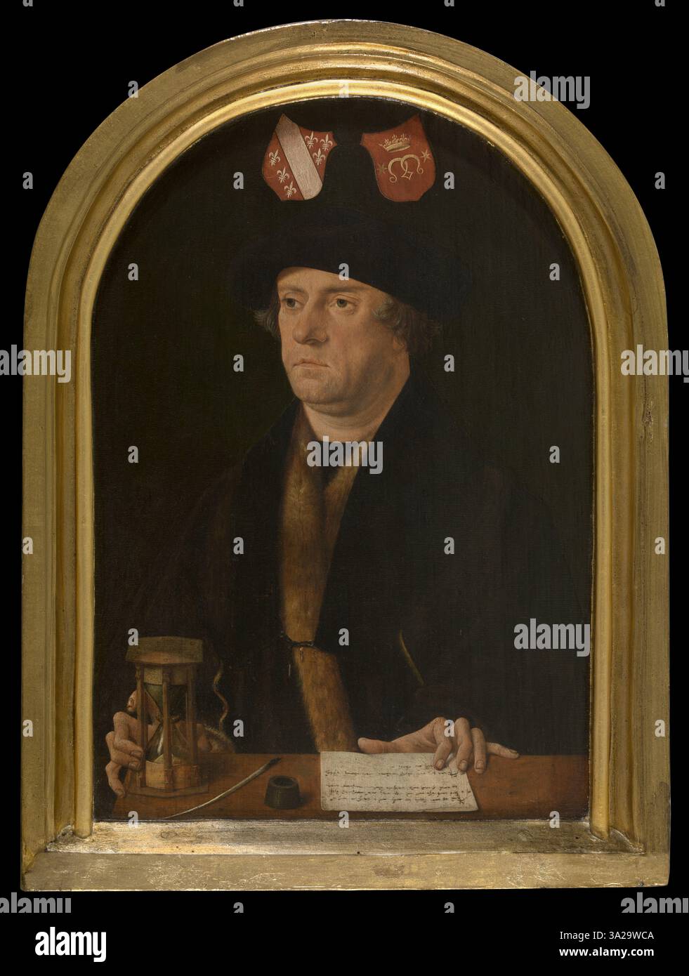 In this portrait, Jacob Cornelisz. van Oostsanen captures the likeness ...