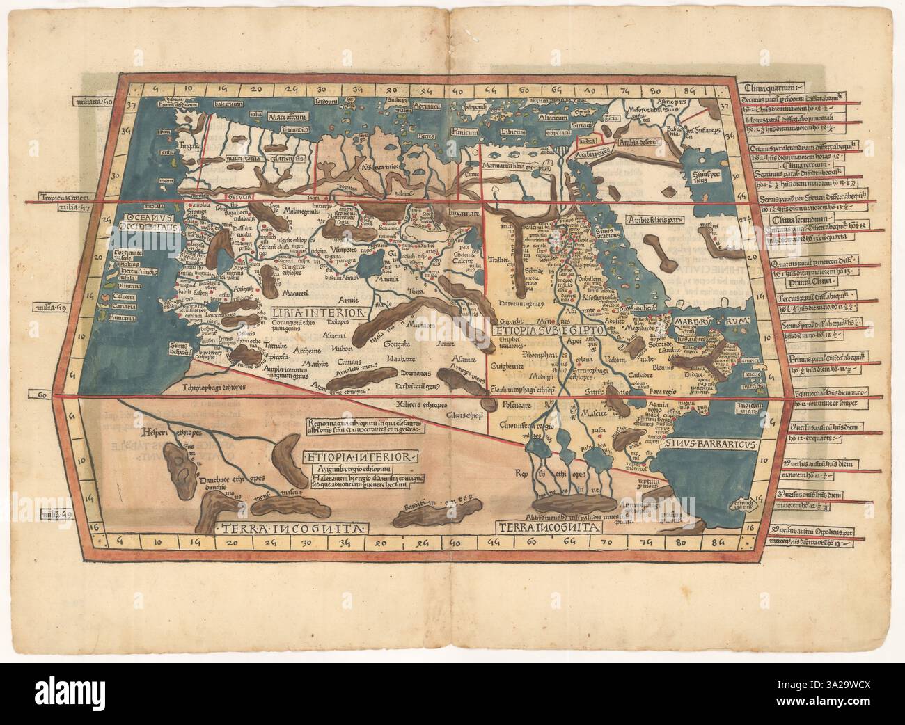 This 15th-century map, created by Lienhart Hol, shows the depiction of ...