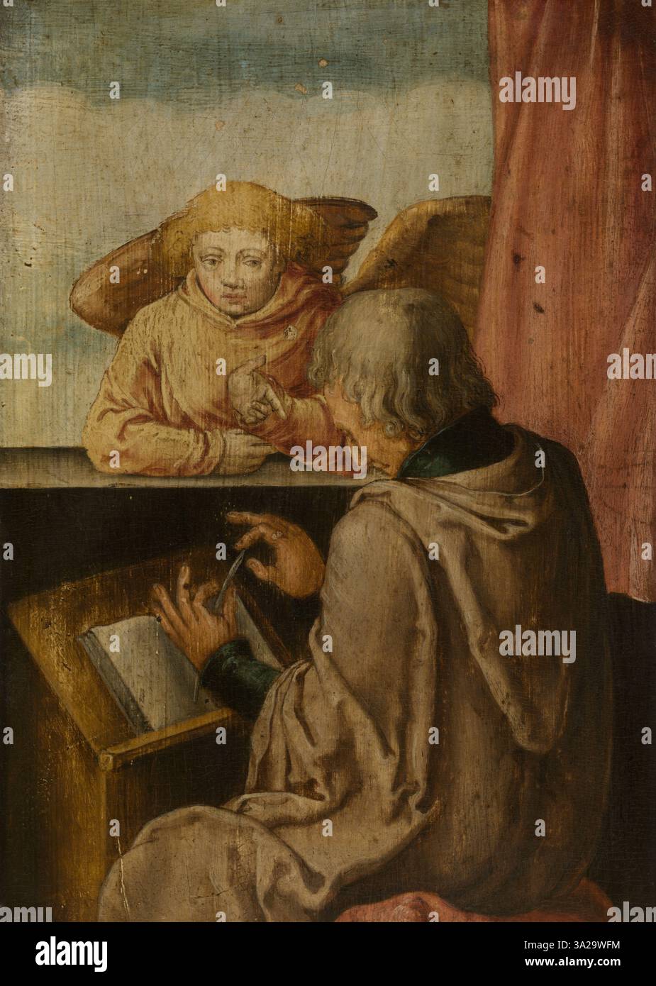 This portrait of Saint Matthew by Lucas van Leyden, dating after 1518 ...