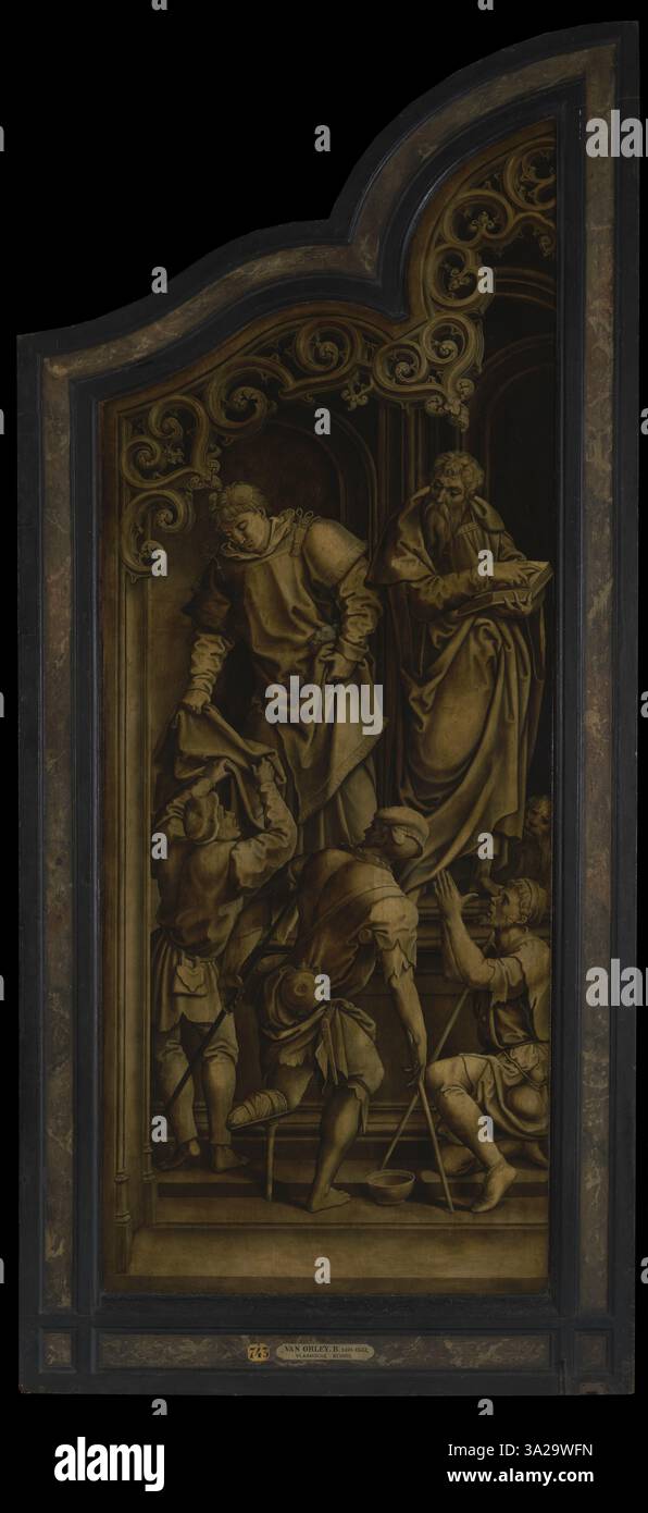This painting by Bernard van Orley depicts Saints Martin and Mark ...
