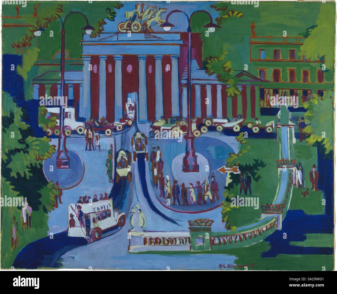 'Brandenburger Tor' (Brandenburg Gate) from 1929 presents a dramatic ...