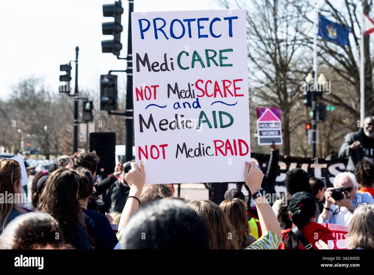 Washington, District Of Columbia, USA. 12th Mar, 2025. Person with a ...