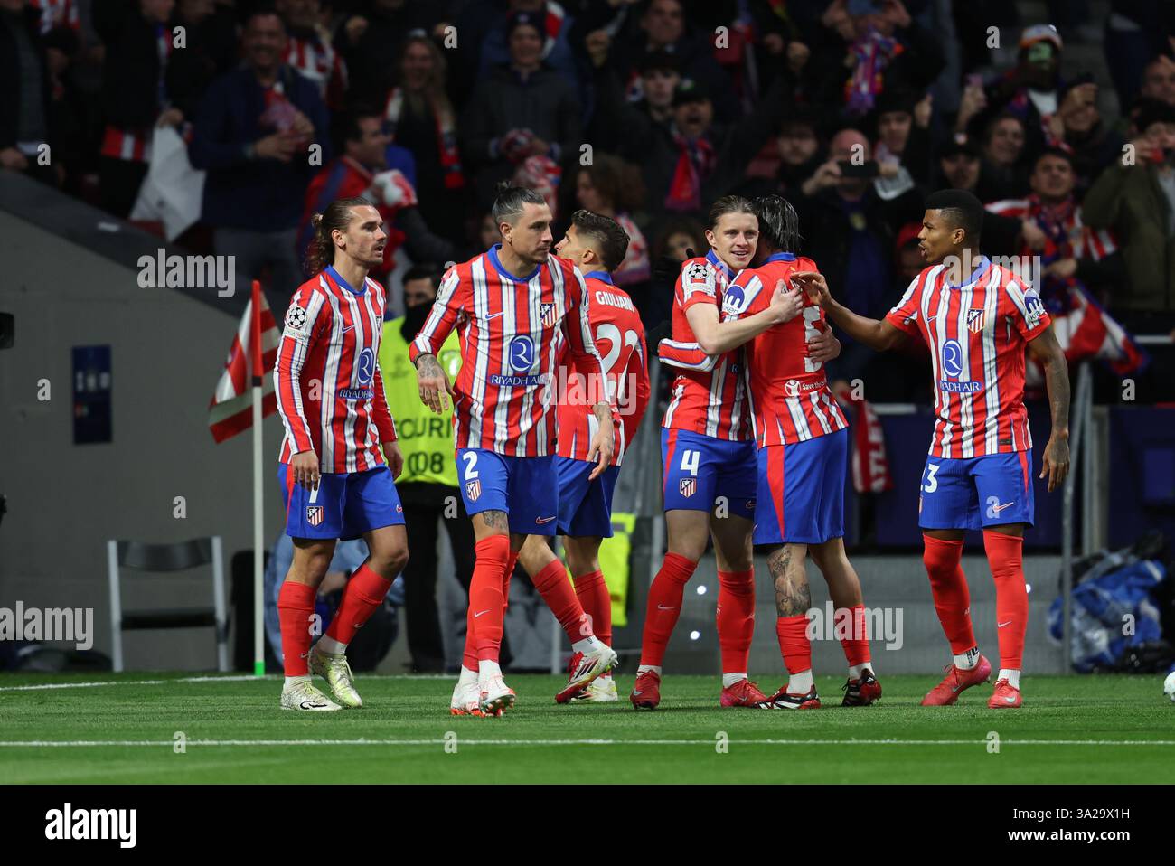 Madrid, Spain. 12th Mar, 2025. Connor Gallagher of Atletico de Madrid ...