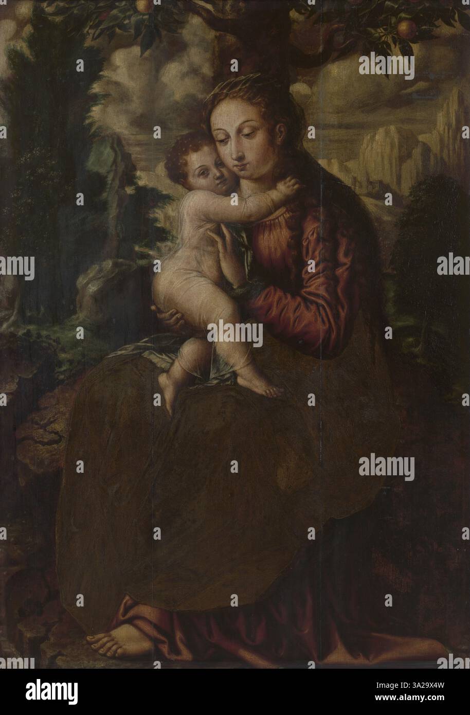 Bernard van Orley’s *Madonna* depicts the Virgin Mary, showcasing her central role in Christian ...