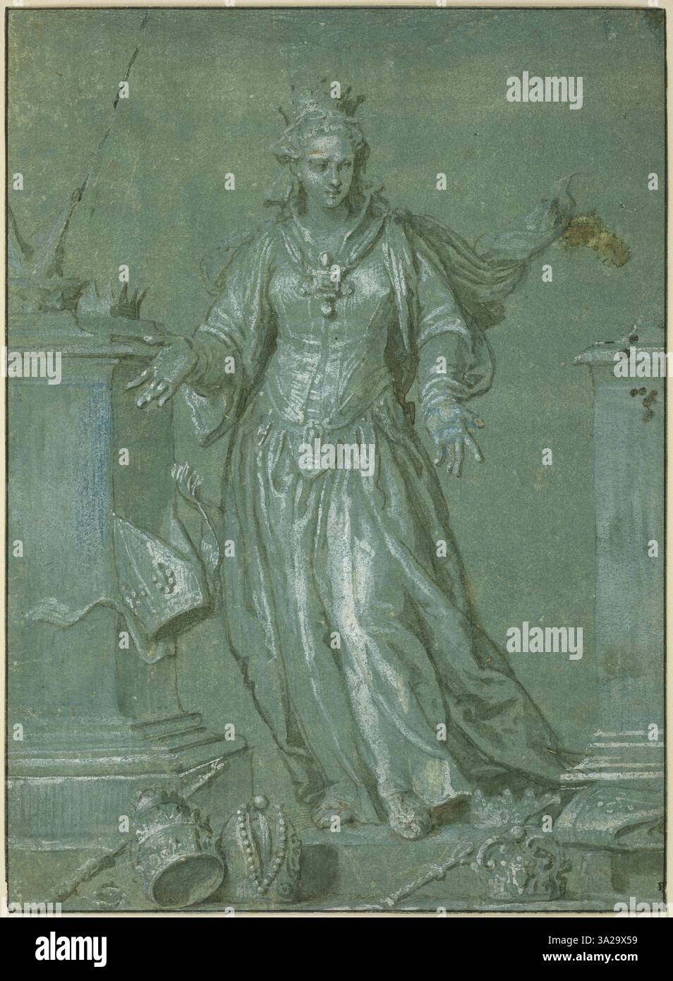 This allegorical painting by Veronese, titled 'Allegory of Beneficence ...